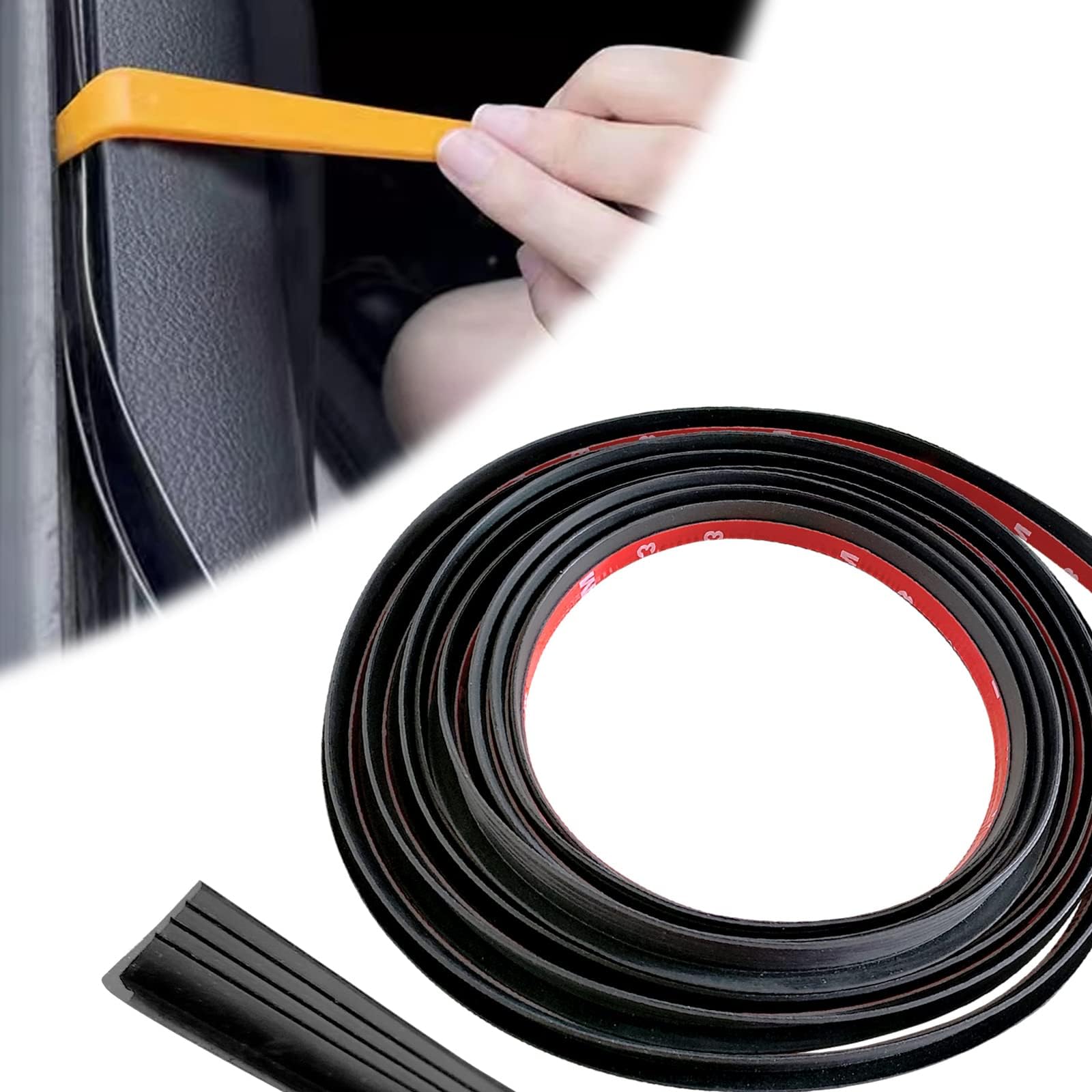 Amazon.com: 5.24Ft Cuttable Car Rubber Seal Strip Trim for Dash Edge ...