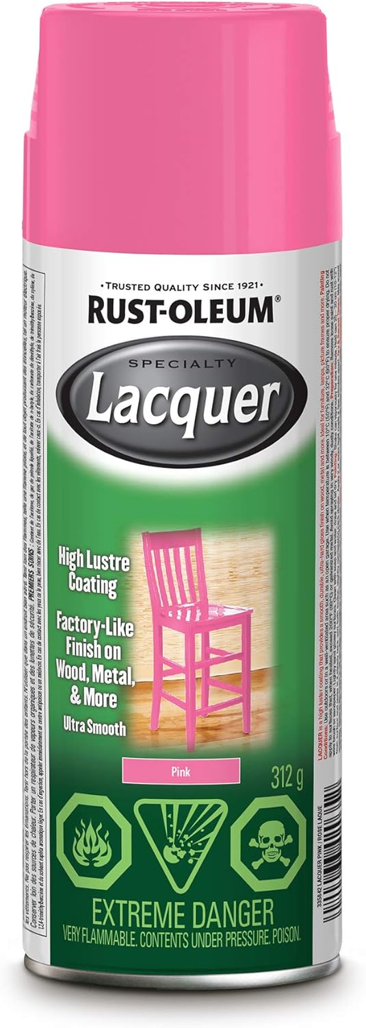 Rust-Oleum Specialty Laquer Spray Paint in Pink, 312g, Spray Paint ...