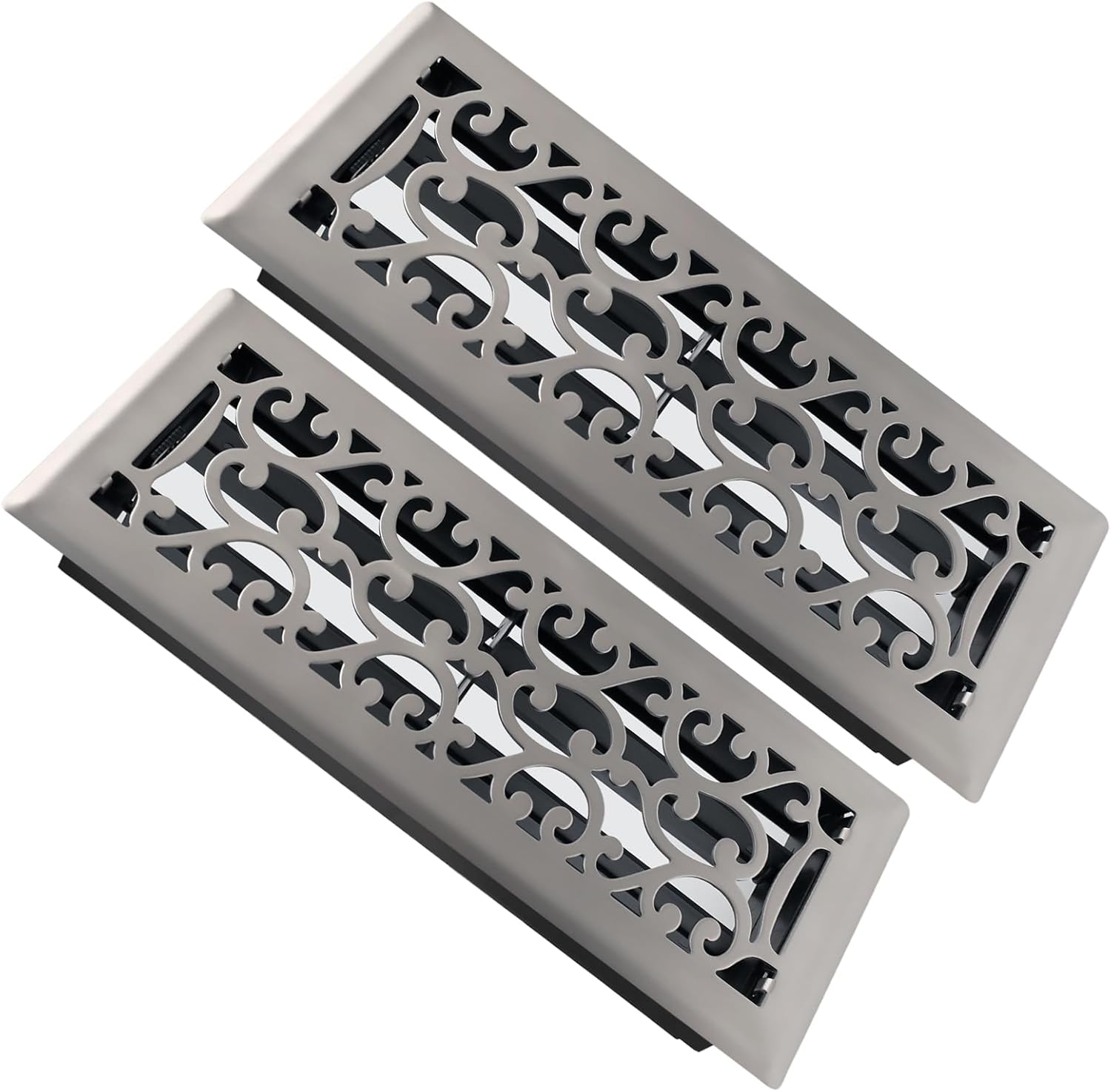 SANYCASA 2 Pack Floor Register 4x12 Inches Heavy Duty Walkable Steel ...