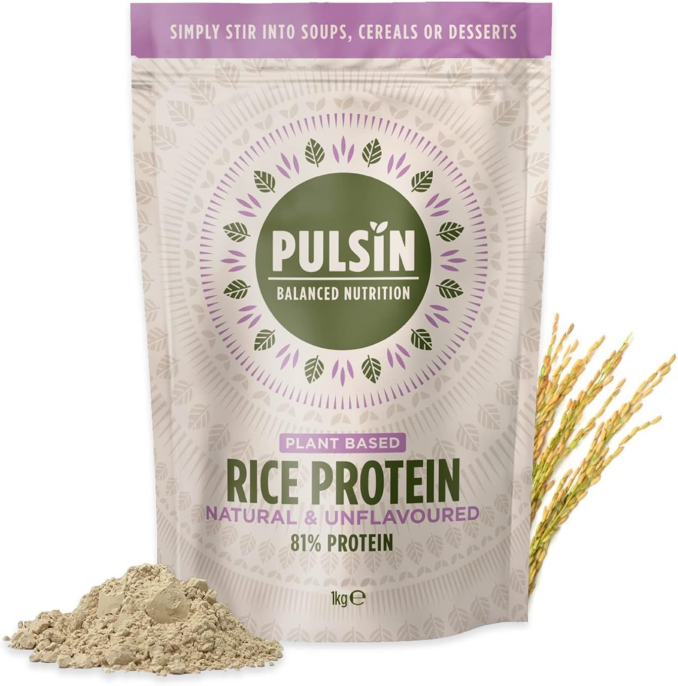 Amazon.com: Pulsin' Protein Concentrate, Rice, 35.27 Ounce : Health ...