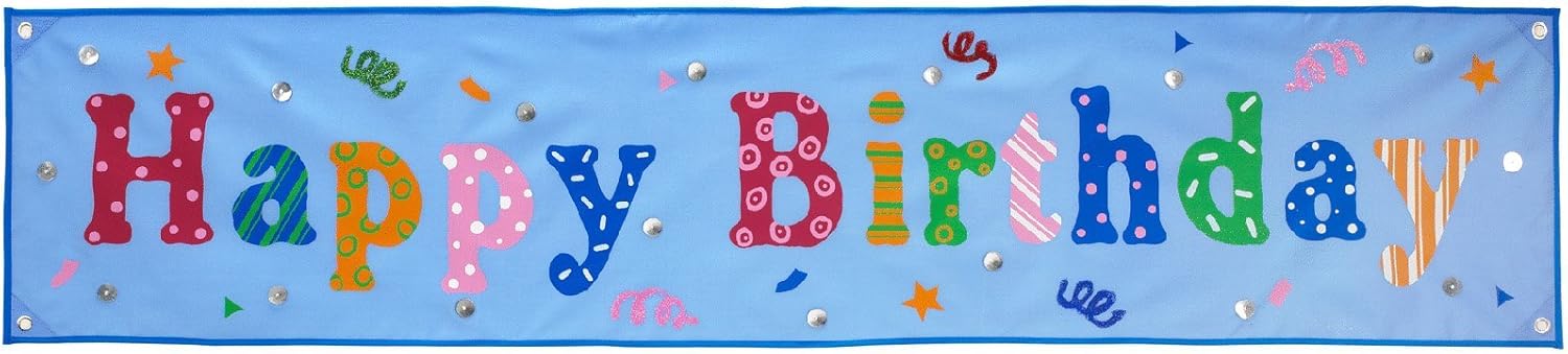 Amazon.com: Ganz Giant Happy Birthday Banner by Ganz : Toys & Games