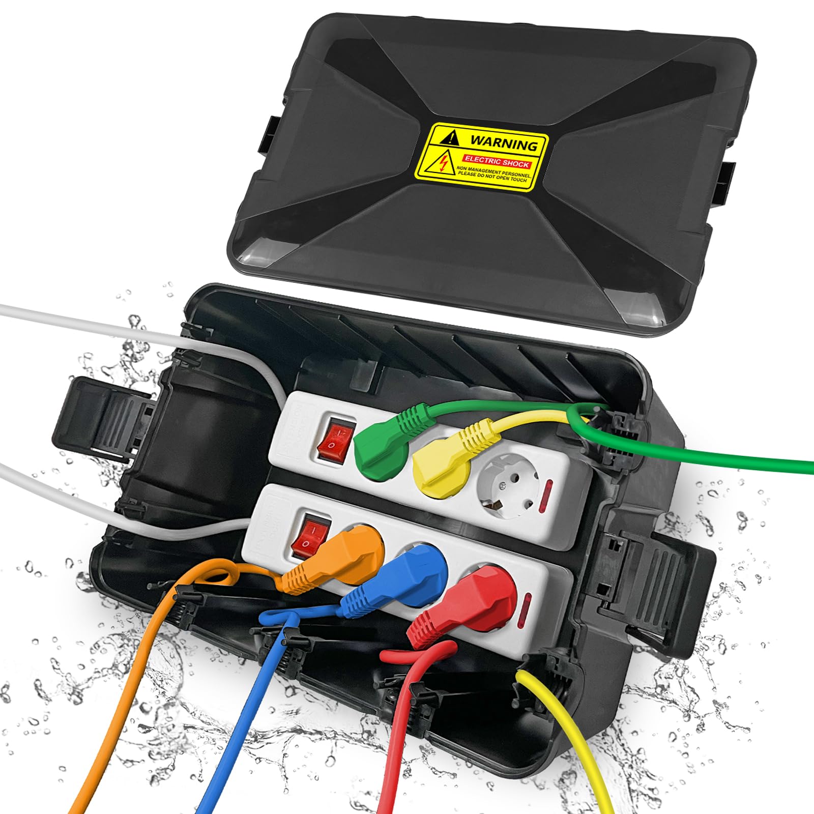 Outdoor Weatherproof Cable Box Cover 220x170x110mm Waterproof Outdoor