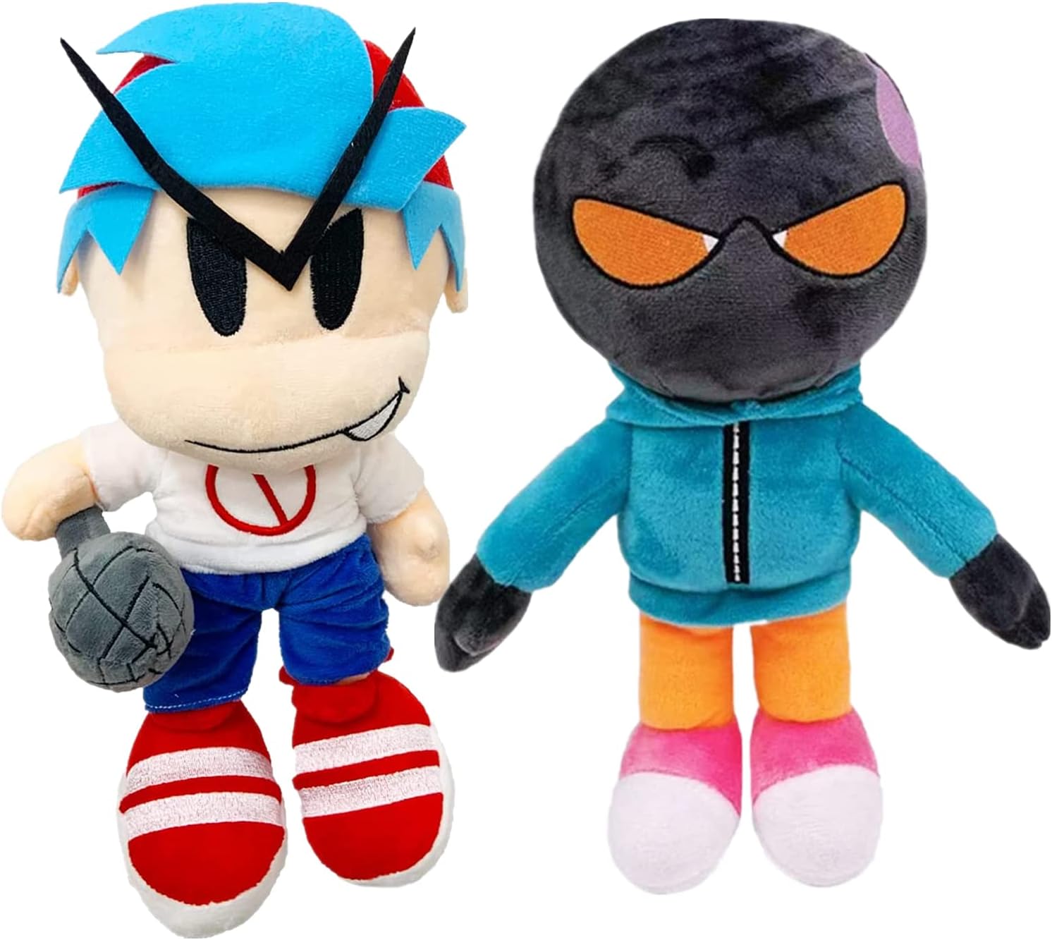 2 peluches Friday Boyfriend and Whitty, peluche Night Funkin, mercancía ...