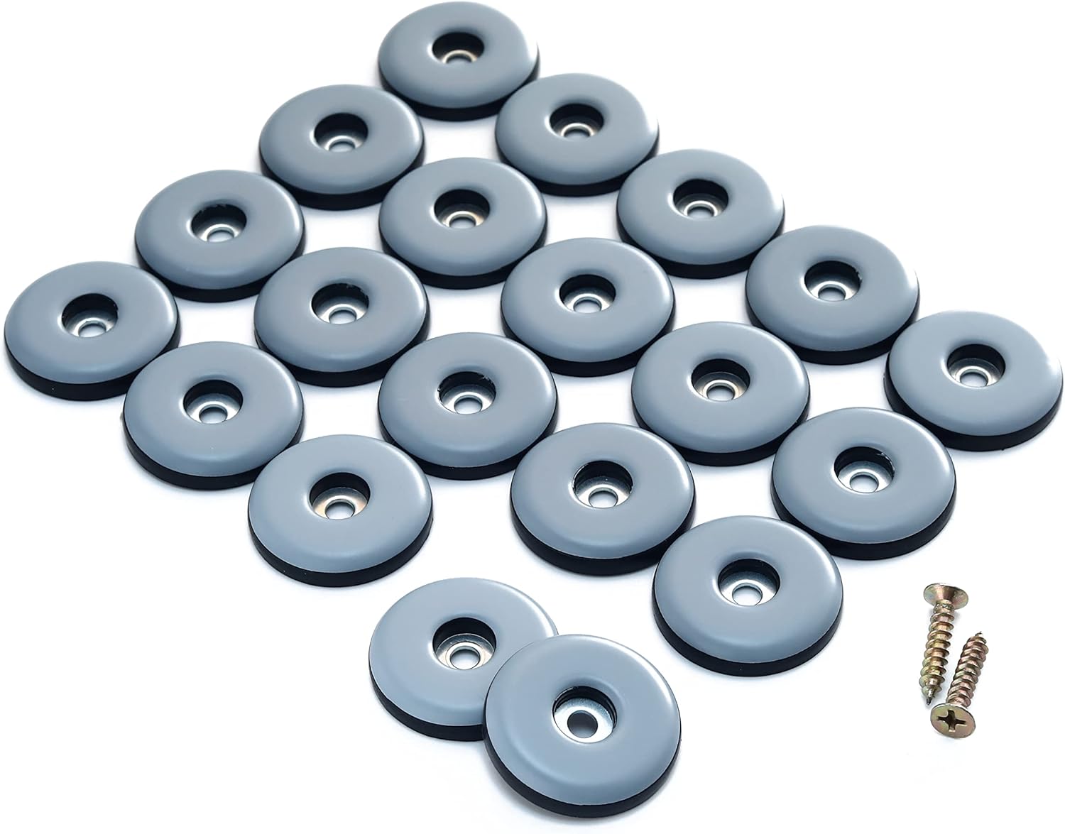 Furnigear 1-1/4" Screw-on Furniture Glides Sliders - Heavy Duty PTFE ...