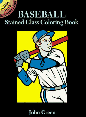 Baseball Stained Glass Coloring Book | Amazon.com.br