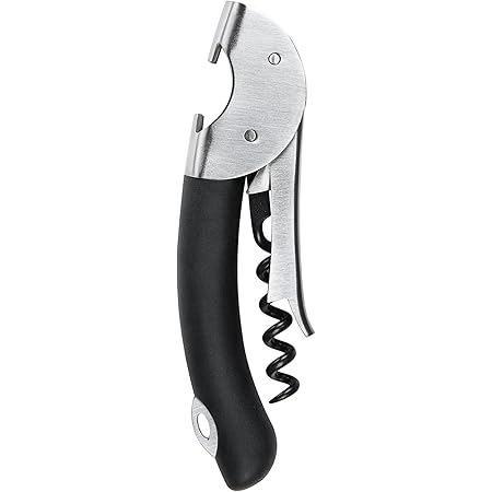 Amazon.com: OXO Steel Double Lever Waiter's Corkscrew,Silver/Black,1 CT ...