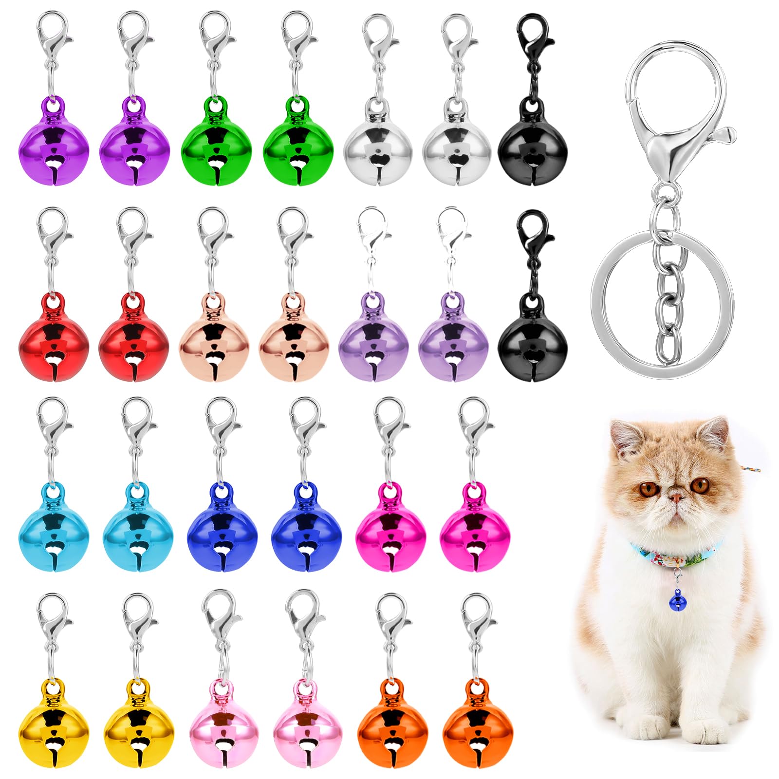 Amazon.com: YUXIANLB 26Pcs Cat Dog Collar Bells, Loud Bell for Cat ...