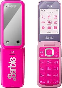 HMD Barbie Pink Mobile Flip Phone. Unlocked : Amazon.co.uk: Electronics ...