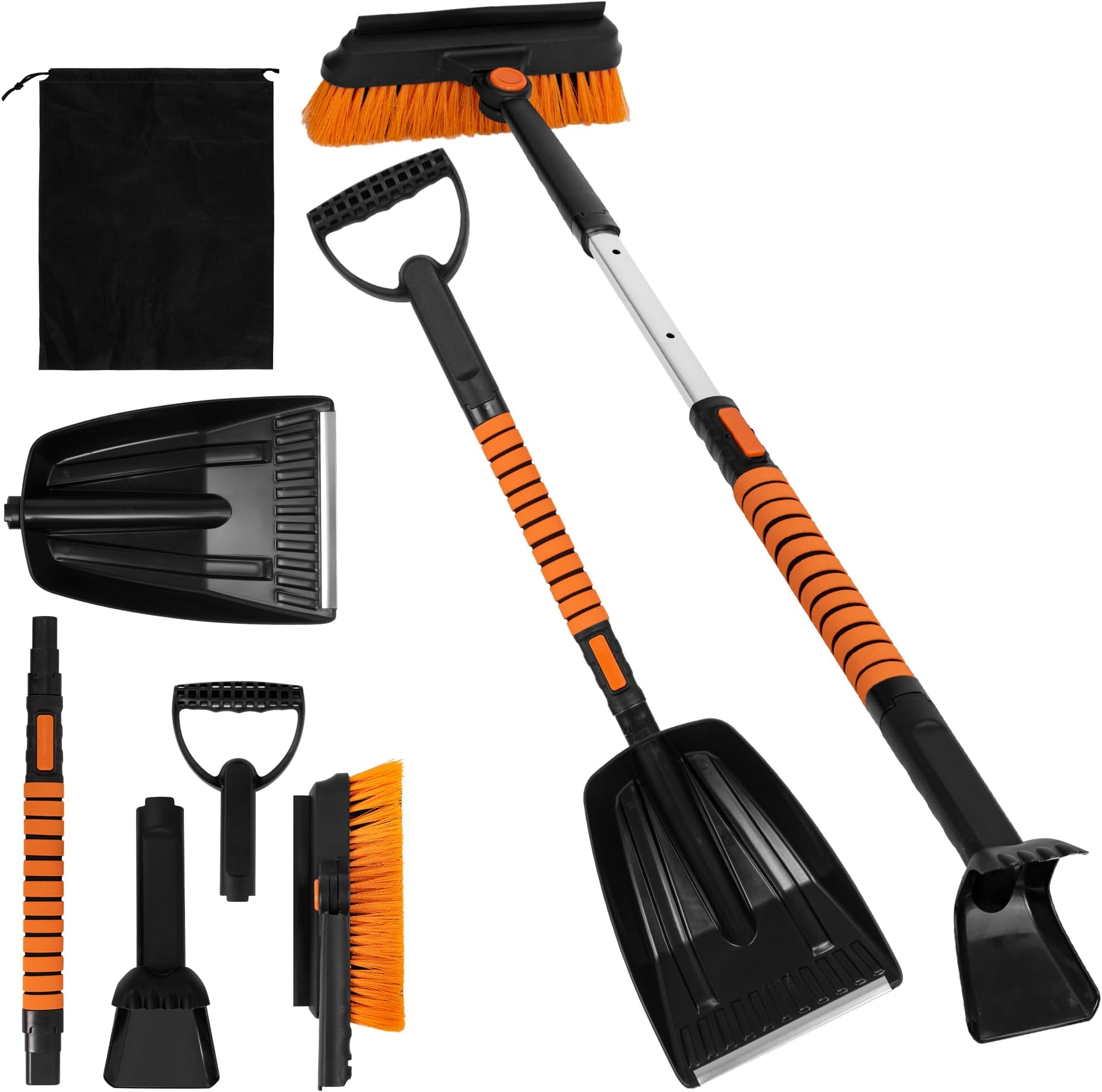 Amazon.com: OPKING Extendable Ice Scraper and Snow Shovel for Car, 5-in ...