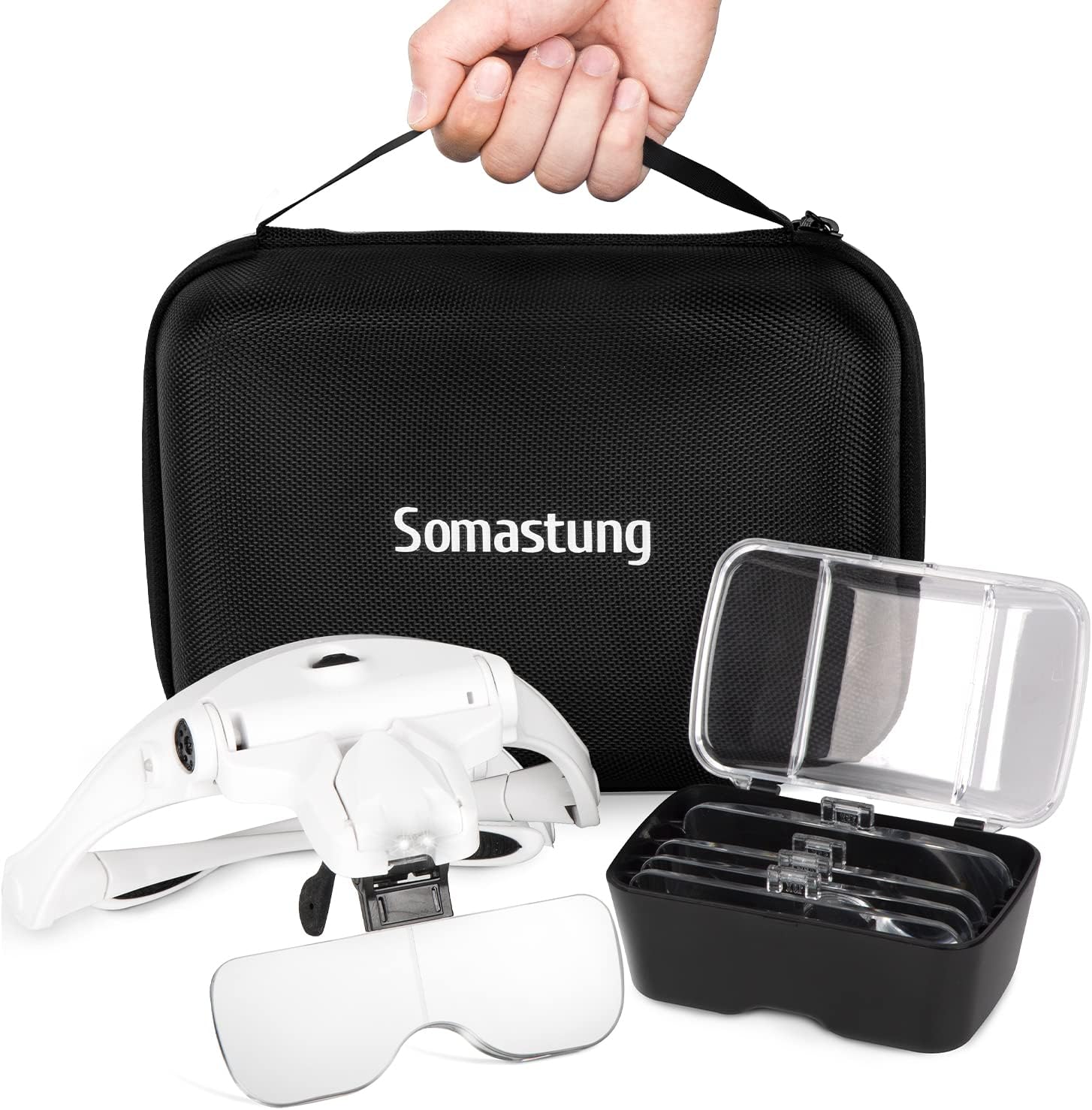 Amazon.com: Magnifying Glass with Led Lights, 5 Detachable Lenses ...