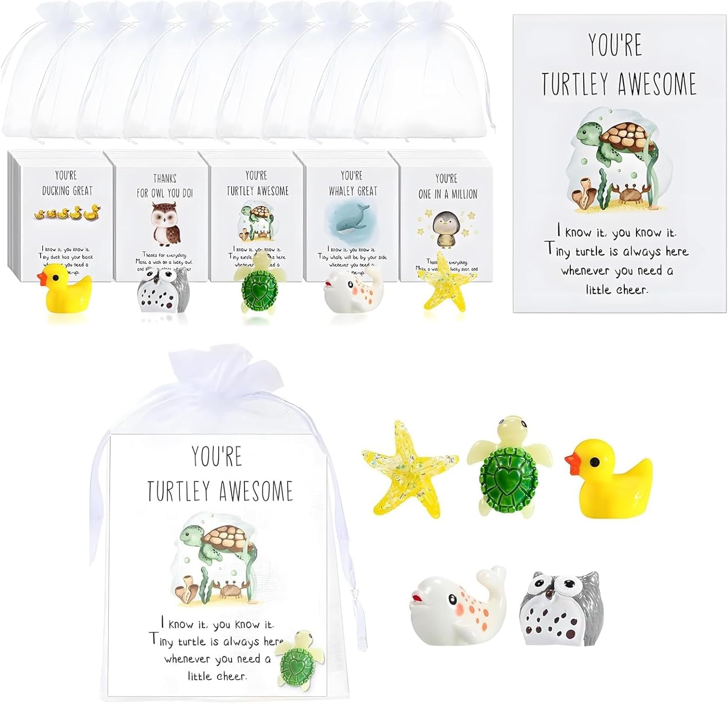 Amazon.com: CREXEMI Veinsgrain Animal Pun Note Cards, Set of 75 Animal ...