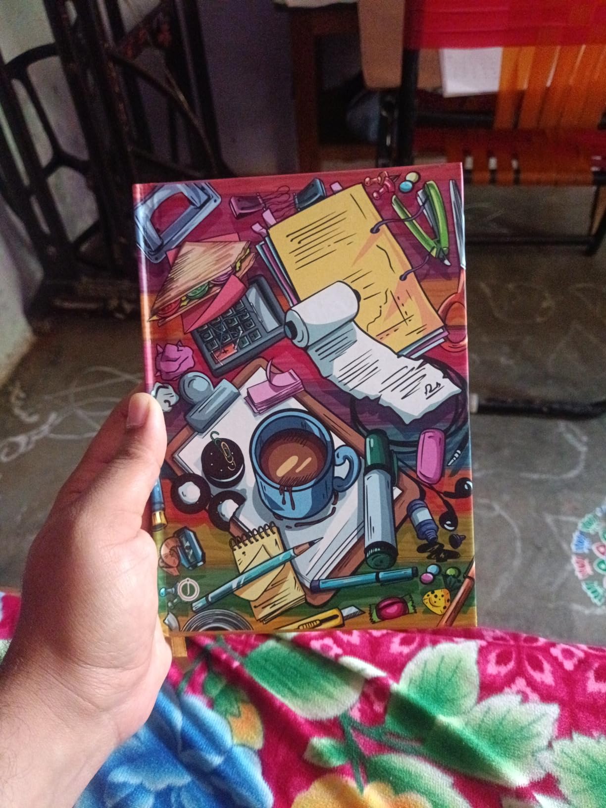 Jhingalala Chaotic Workspace Hard Bound Undated A5 Diary Notebook (20 x ...
