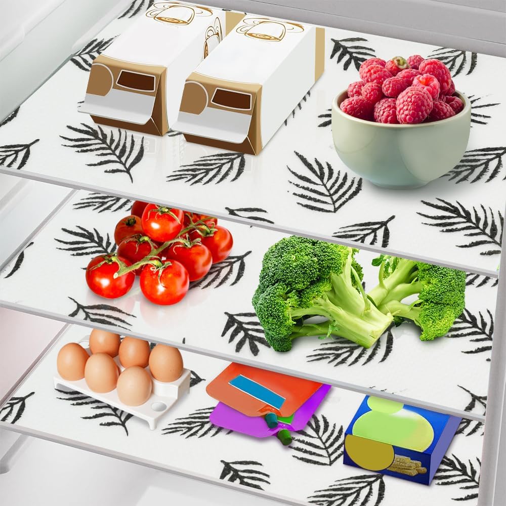 Amazon.com - HMIEPRS 8 Pcs Refrigerator Liners, Non-Slip Washable ...