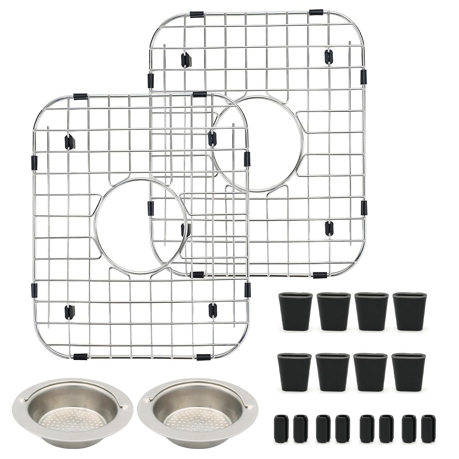 YORZSDI 304 Stainless Steel Sink Protectors for Kitchen Sink, 11-3/4" x ...