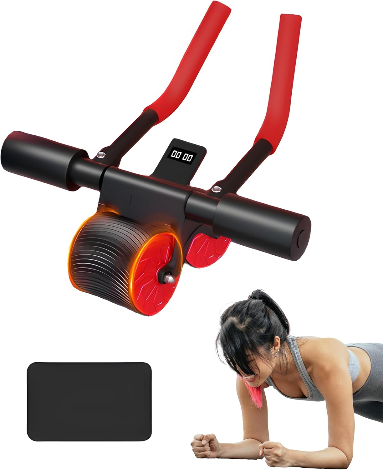 Amazon.com: Auto Rebound Ab Roller Wheel, Abdominal Wheel Roller with ...