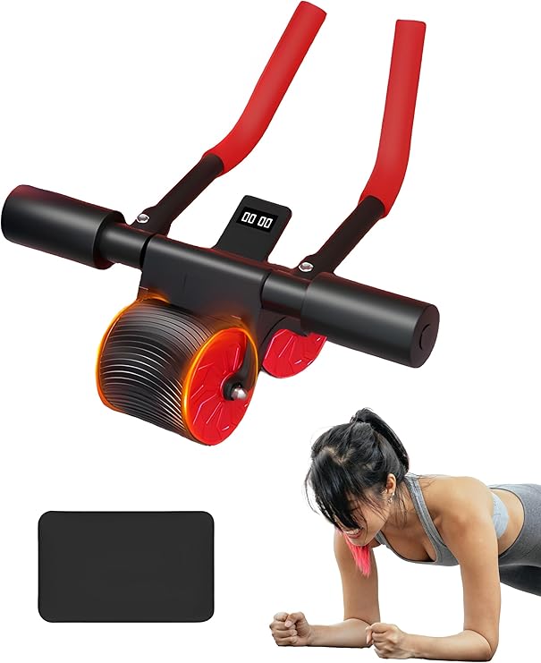 Amazon.com: Auto Rebound Ab Roller Wheel, Abdominal Wheel Roller with ...