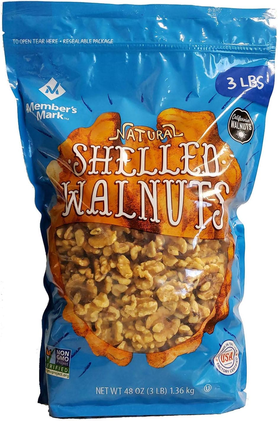 Amazon.com : Walnuts Halves & Pieces, Raw 5 lbs. - Sincerely Nuts ...