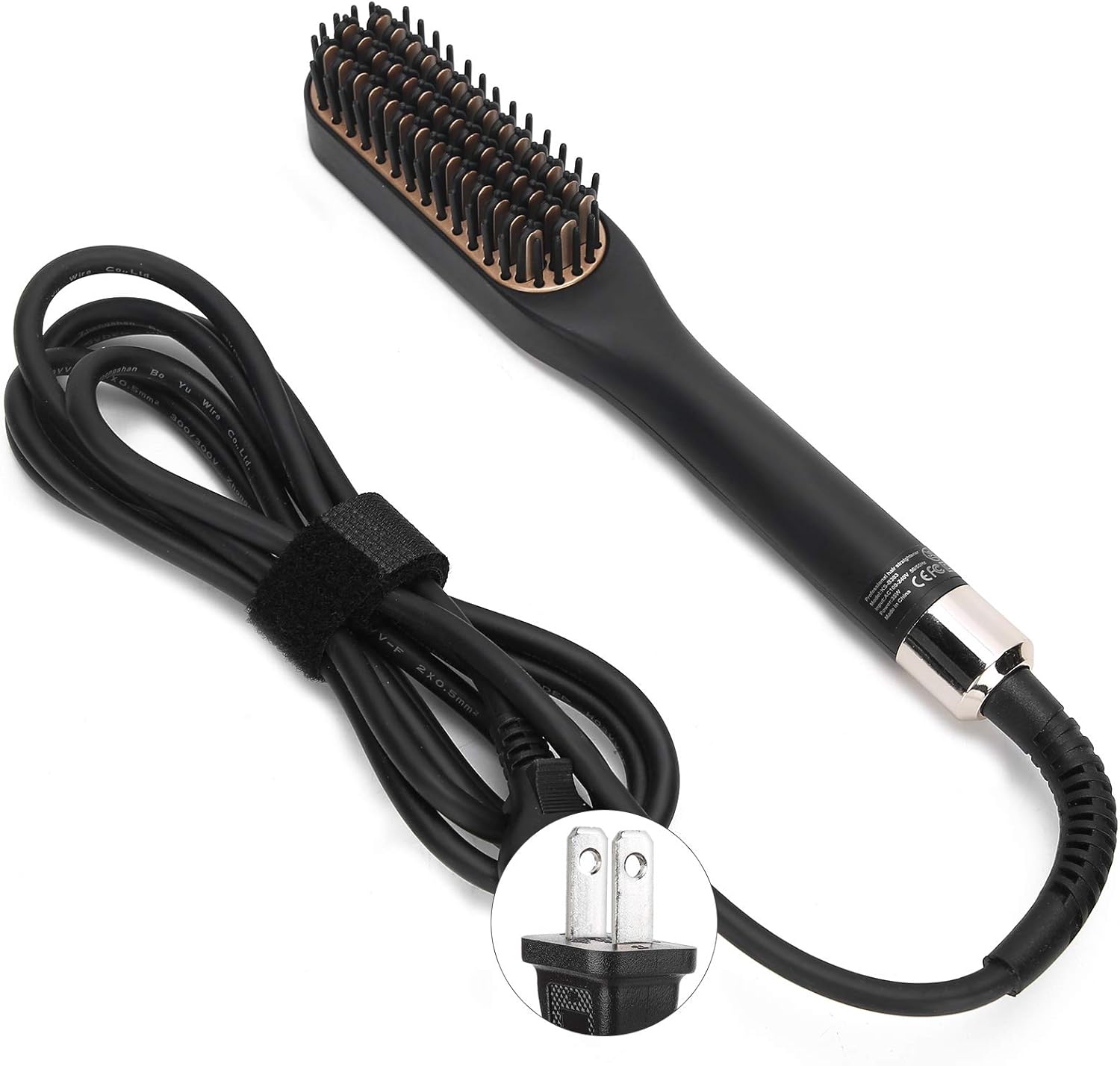 Amazon.com : dykaae Beard Straightening Comb, Portable Travel Beard ...