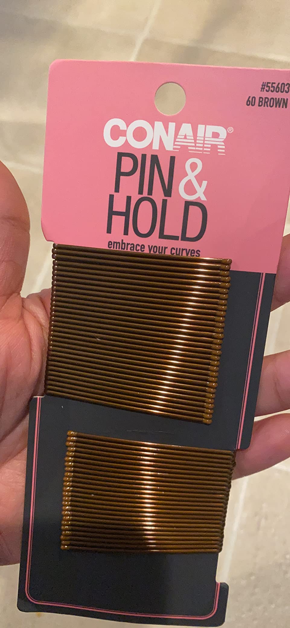 $1/mo - Finance Conair Curve Bobby Pins, Brown | Buy Now, Pay Later