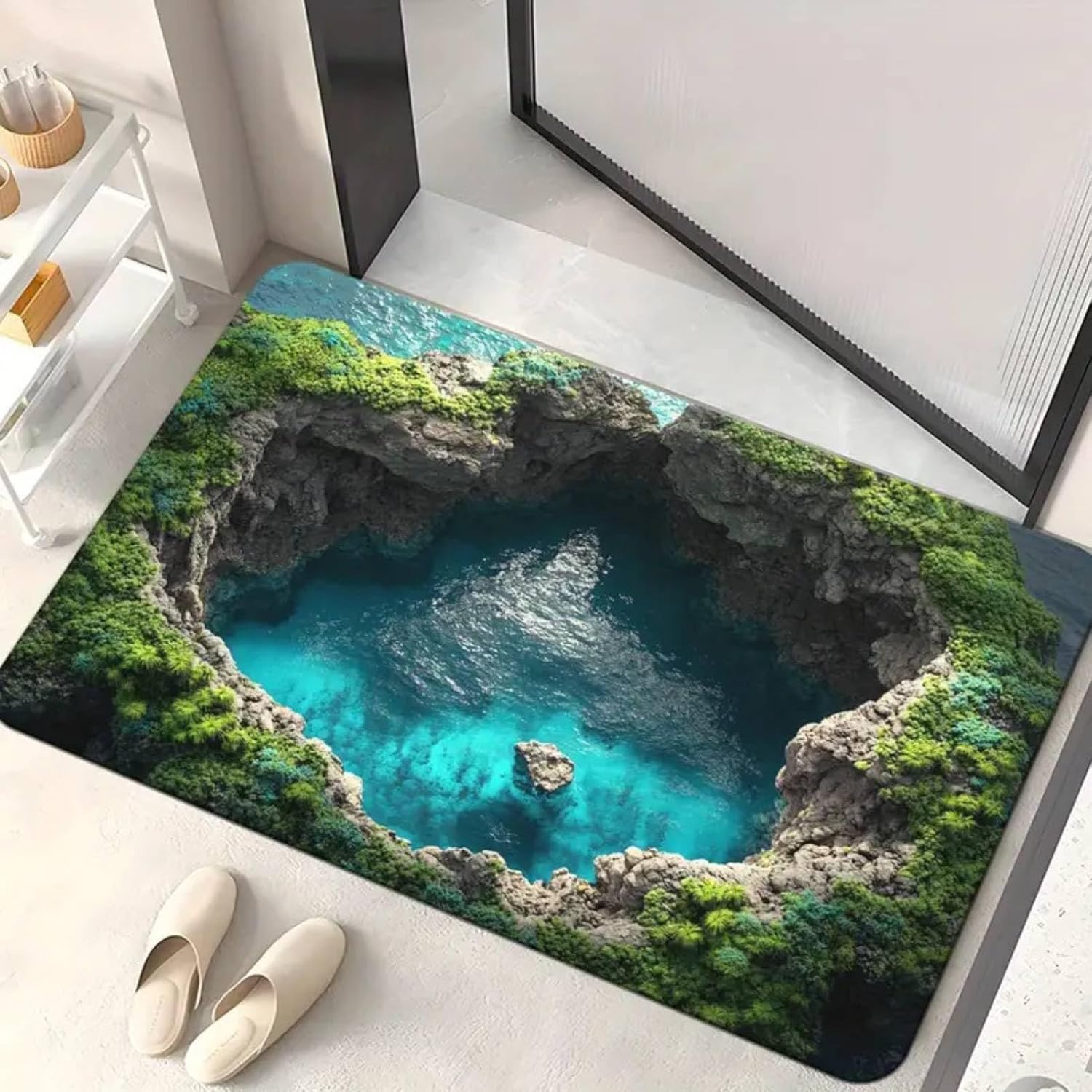 Amazon.com: Rugs That Look Like a Hole, 3D Carpet Bottomless Hole Optical Illusion Area Rug ...