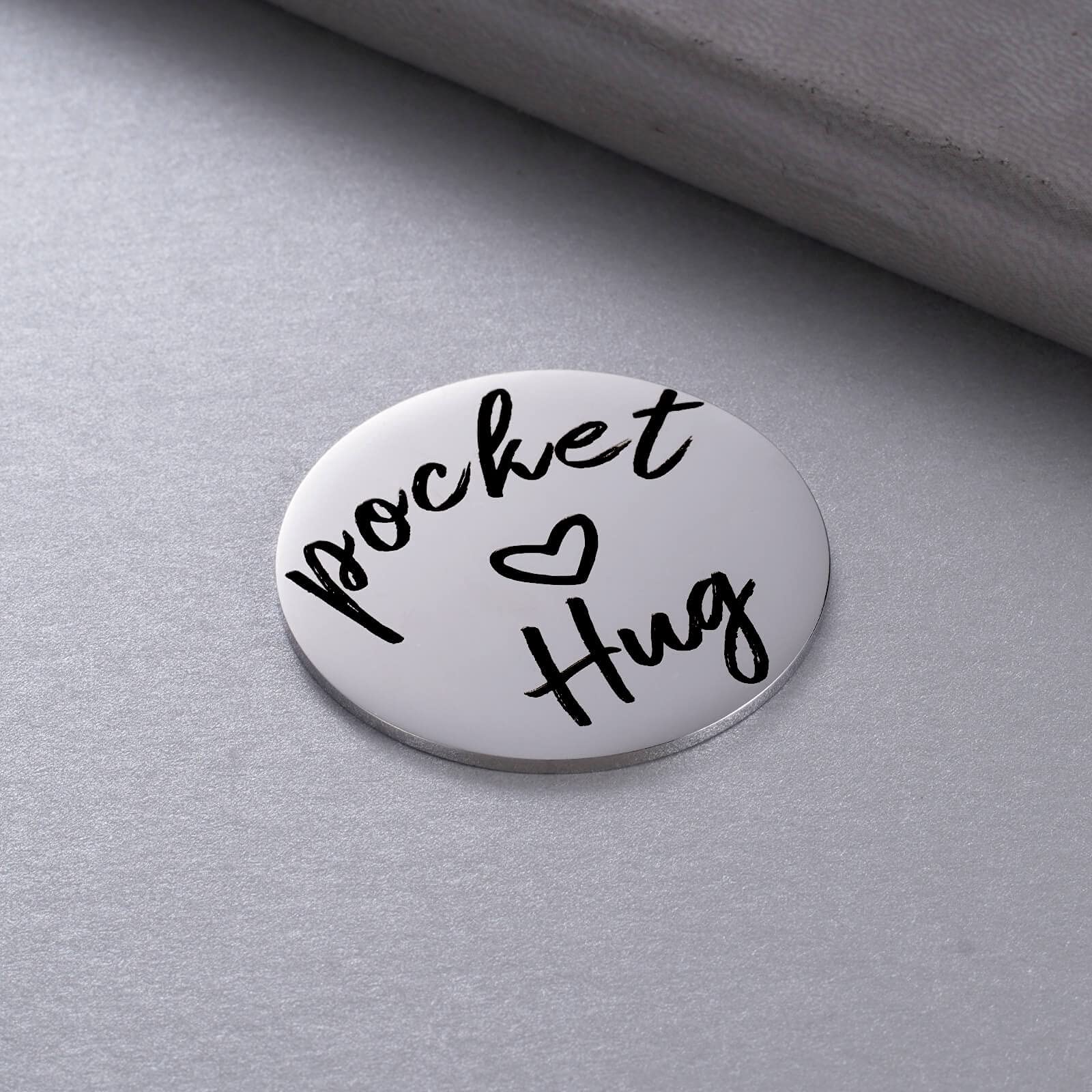 Snapklik.com : 2-Sided Pocket Hug Token - You Are Braver Than You ...