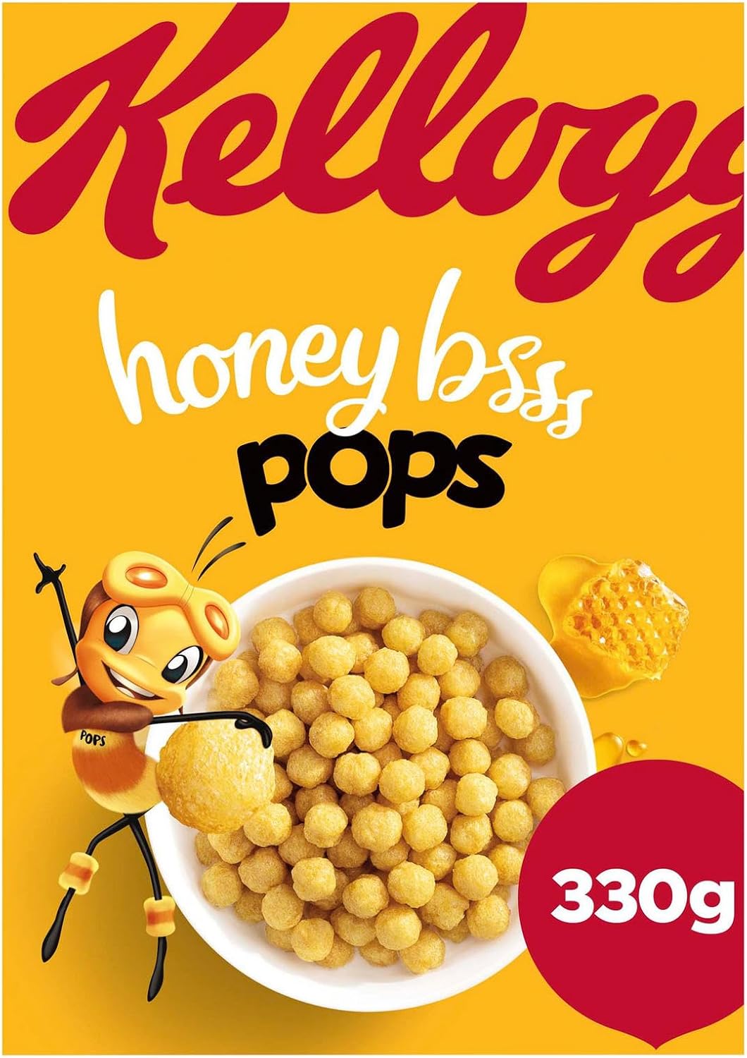 Kellogg's Honey Pops Cereal I 330g Boxes, Pack of 16 : Amazon.co.uk ...
