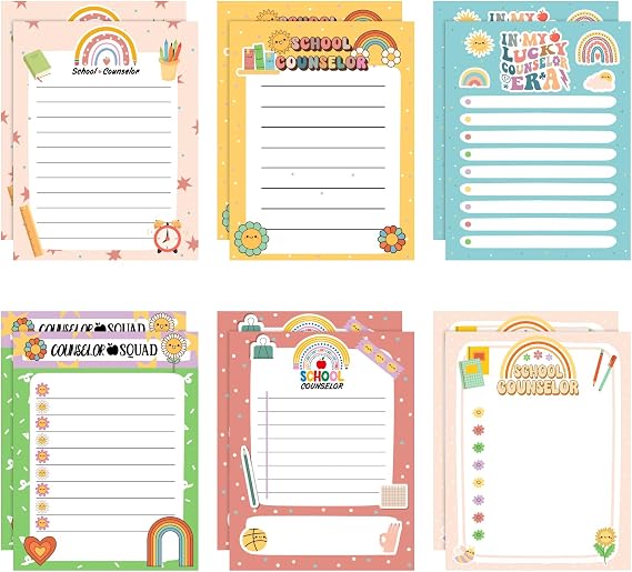 Amazon.com : Ctosree 12 Pcs School Counselor Gifts Self Sticky Notes ...