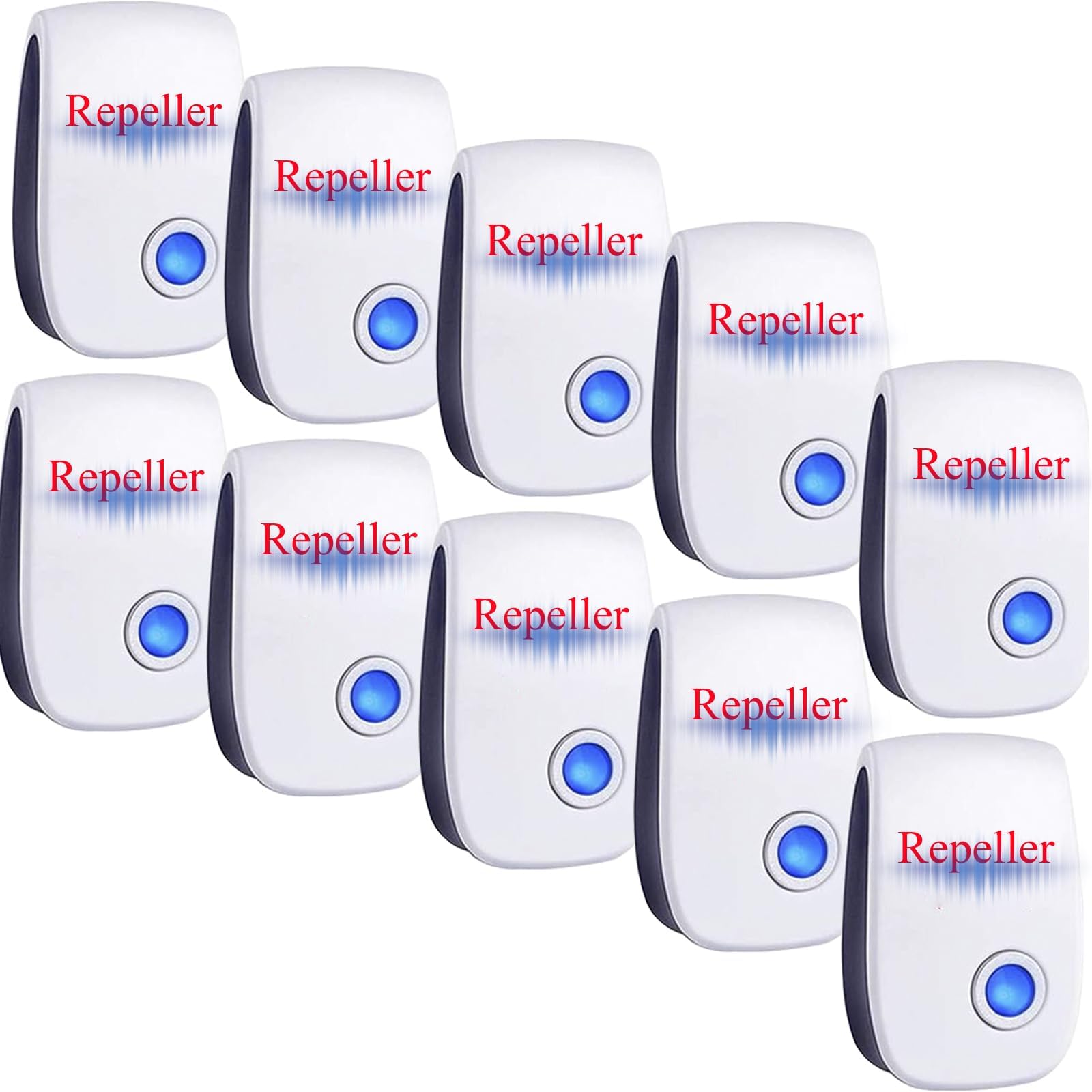 Amazon.com: Ultrasonic Pest Insect Repeller 10 Pack Repellent Plug in ...