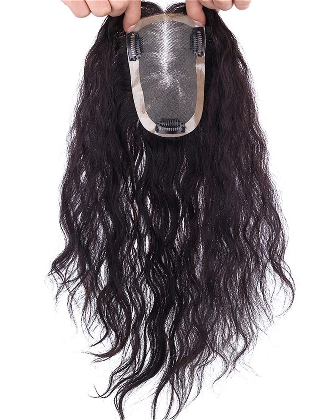 Amazon.com : 3.5"x 6" Hand Made Mono Forehead Topper Wiglet Hairpieces ...