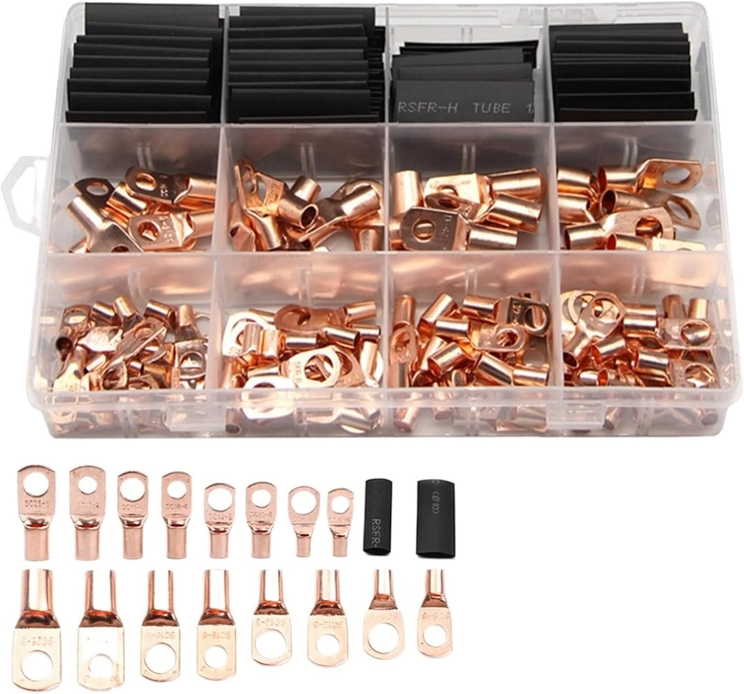 Amazon.com: Ring Terminals 60/100/260PCS SC Terminal Wire Welding Cable ...