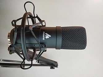 MAONO Microphone with Studio Headphone Set 192kHz/24Bit Vocal Condenser ...