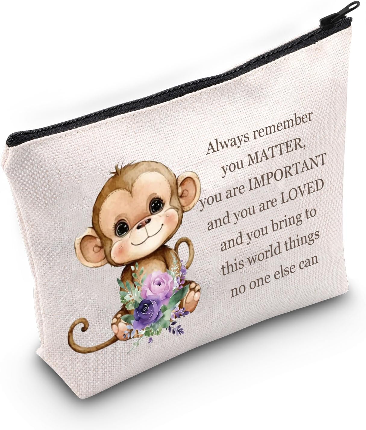 Amazon.com: JNIAP Monkey Lovers Cosmetic Bag Monkey Gifts For Women ...