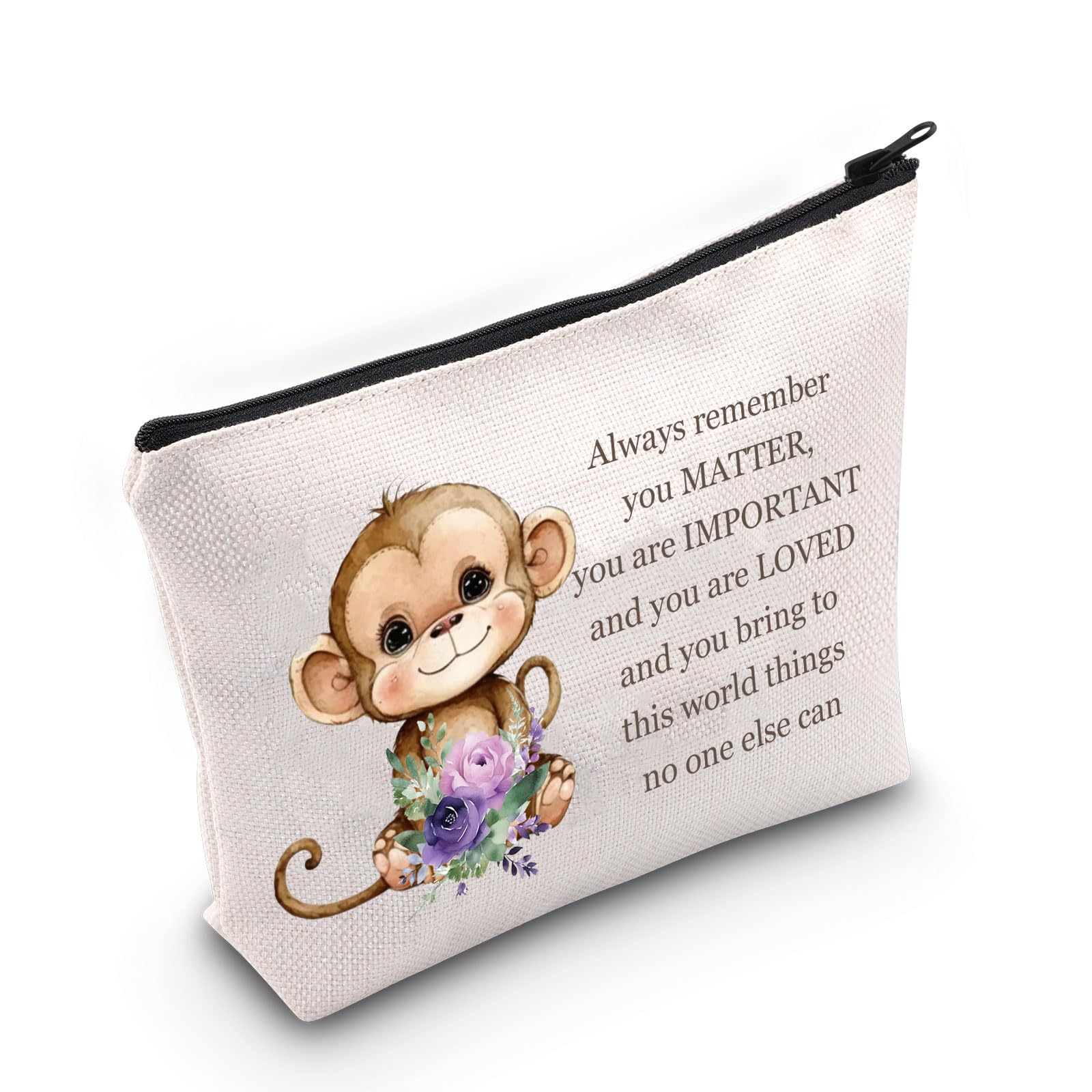 Amazon.com: JNIAP Monkey Lovers Cosmetic Bag Monkey Gifts For Women ...