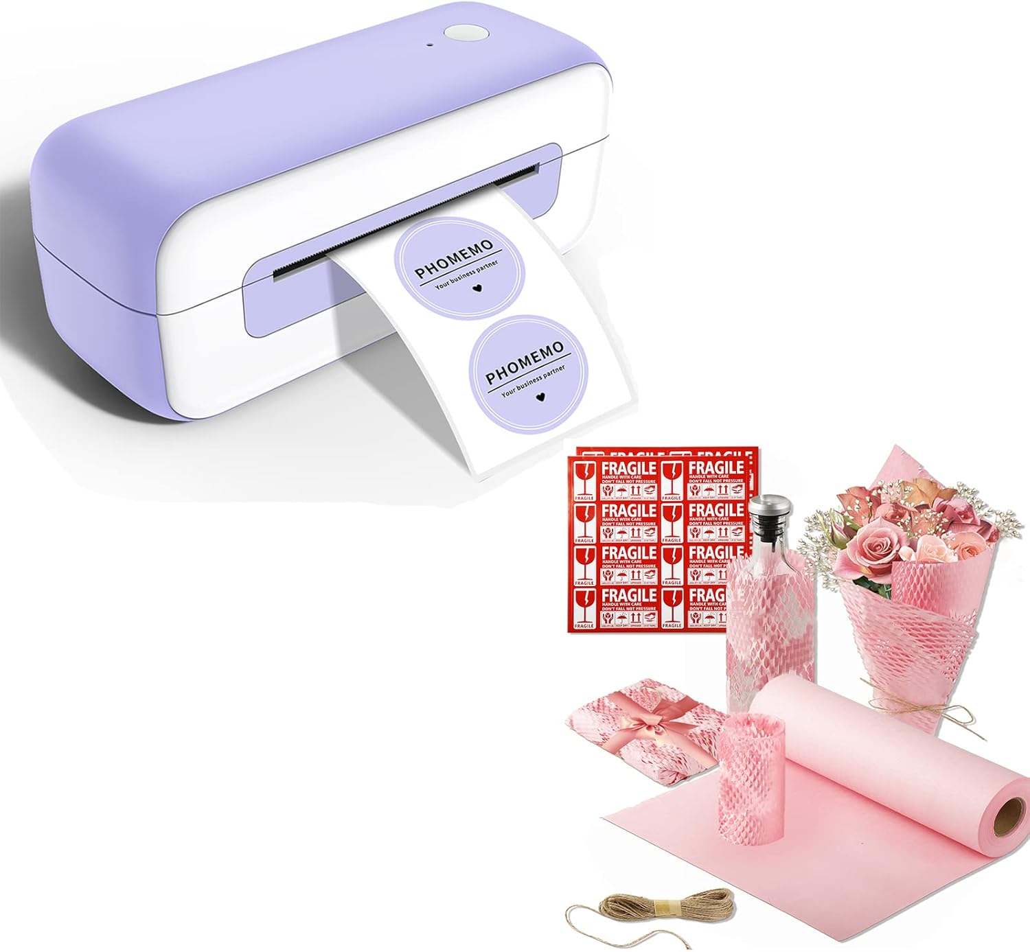 Amazon.com : Purple Thermal Label Printer, Shipping Label Printer 4x6 ...