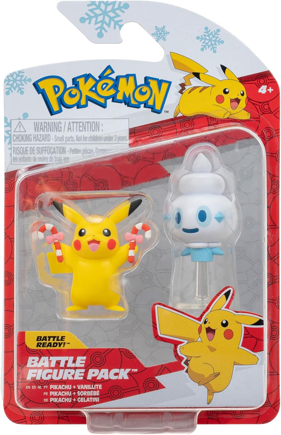 Pokémon PKW3028 – Battle Figure Pack – Winter Pikachu & Gelatini Set de ...