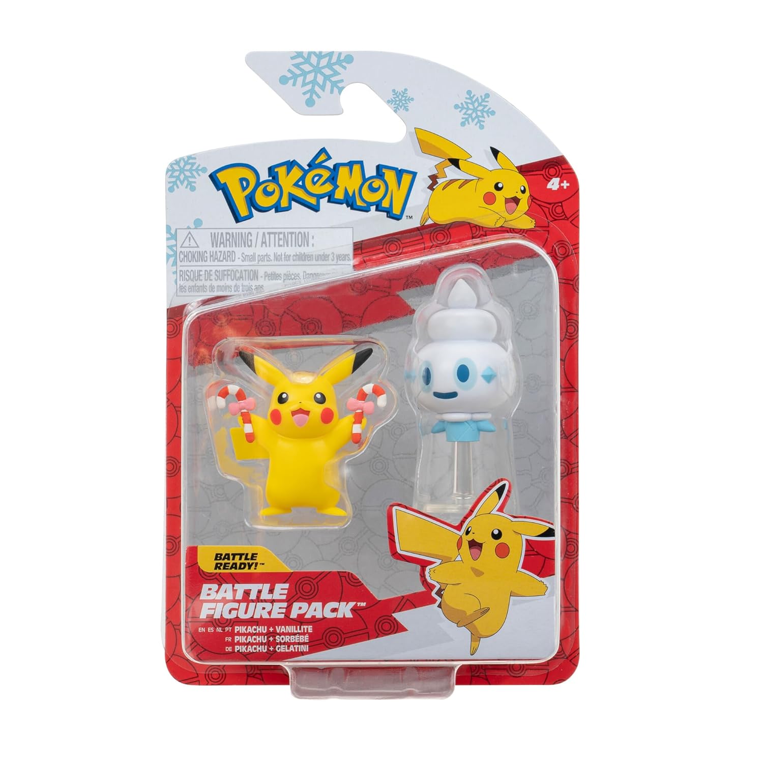 Amazon.com: Pokémon PKW3028 Battle Figure Pack Winter Pikachu ...