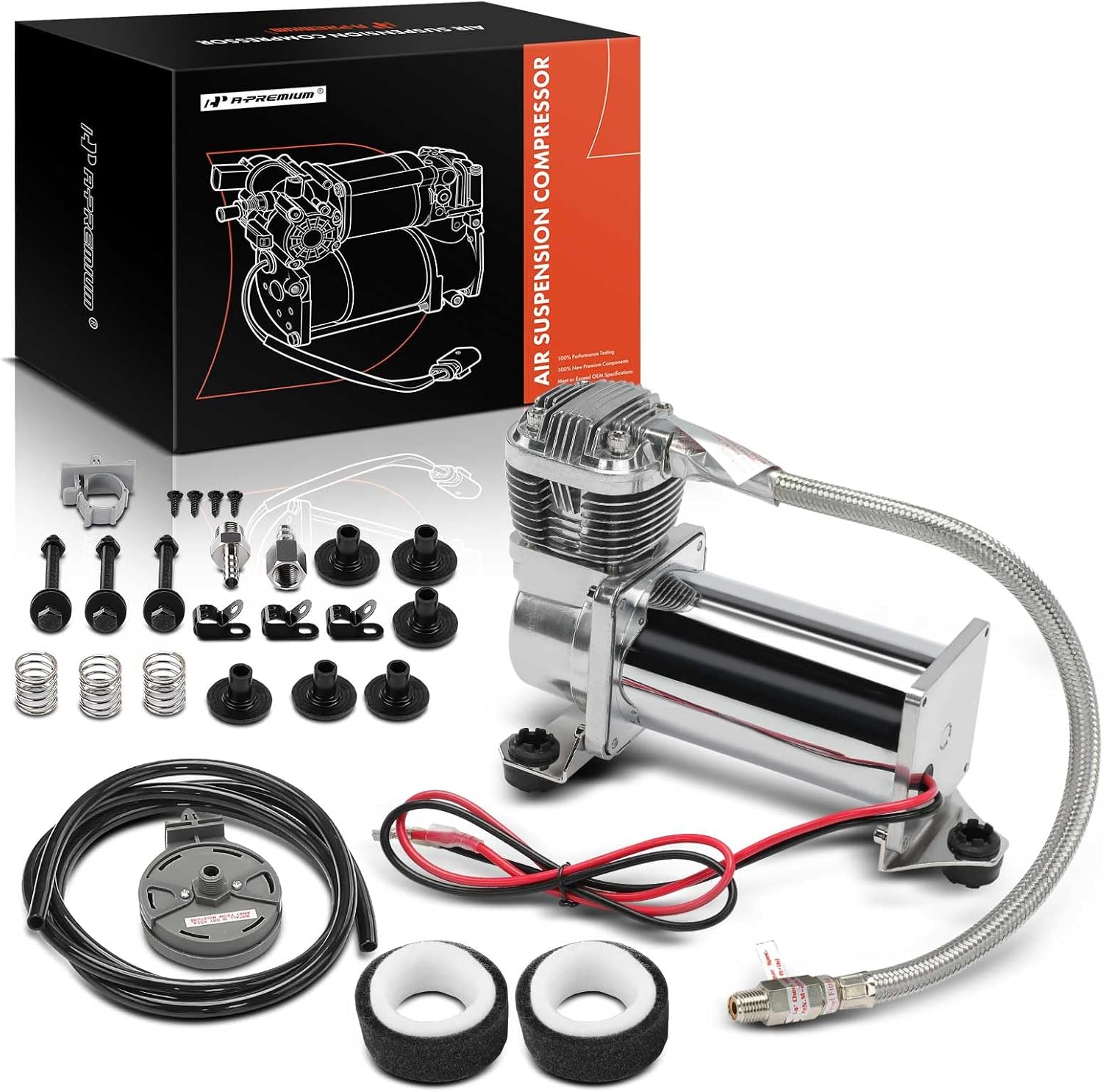 Amazon.com: A-Premium 200PSI 3/8 NPT 12V Air Ride Suspension Compressor ...