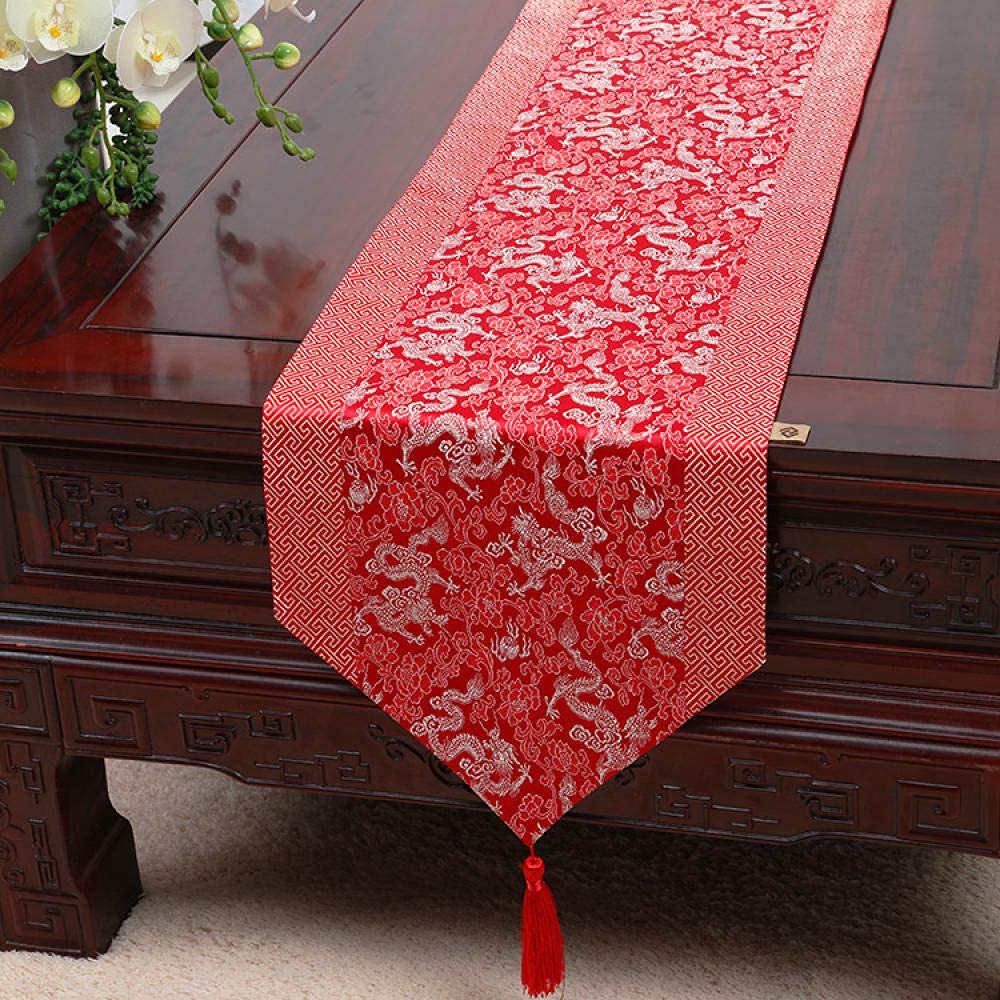 Chinese Silk Table Runners Happy Floral Chinese Table Runner