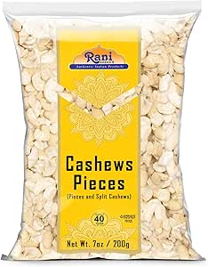 Rani Raw Cashews Halves and Pieces (uncooked, Unsalted) 7oz (200g ...