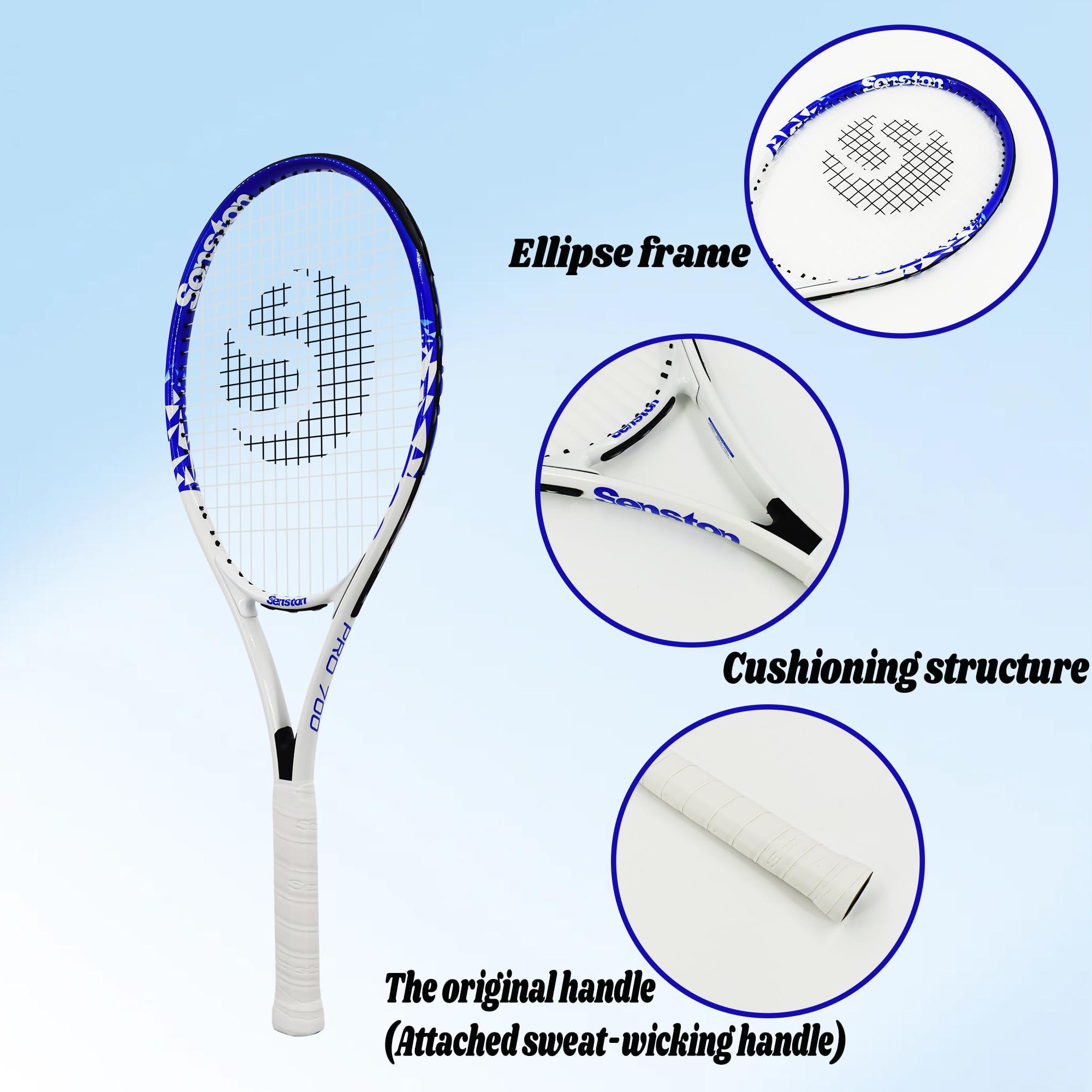 Snapklik.com : Senston Tennis Rackets For Adults 27 Inch Tennis ...