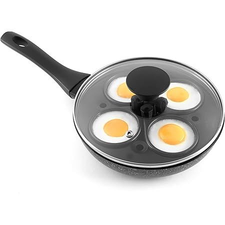 4 Cups Egg Poacher Pan - Stainless Steel Poached Egg Cooker – Induction ...