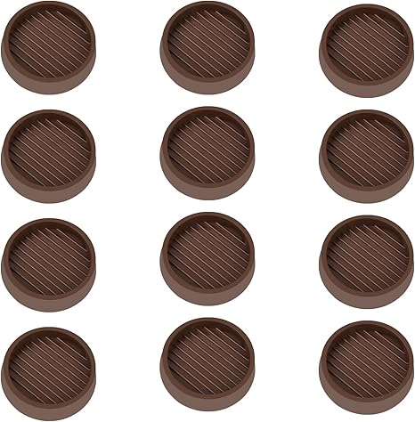 VOCOMO 2X2 Round Rubber Caster Cups, Non Slip Furniture Pads, Anti-Slip ...