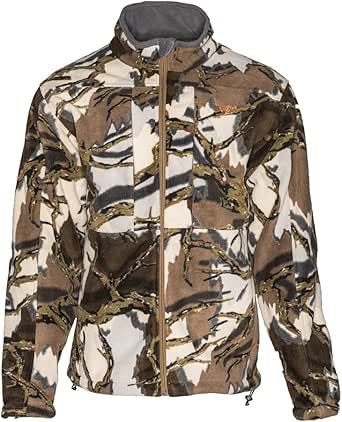 Amazon.com : Predator Camo Mens Stealth Micro Fleece Jacket, Fall Gray ...