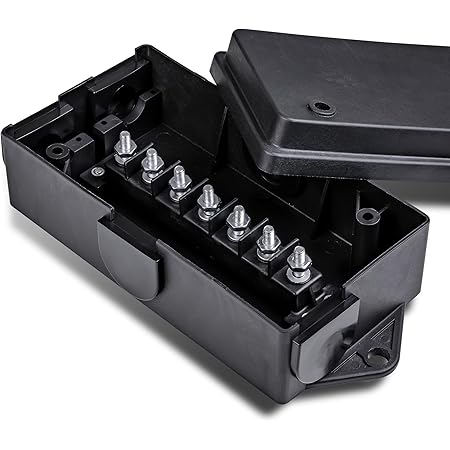 Amazon.com: MICTUNING 7 Way Electrical Trailer Junction Box - 7 Gang ...
