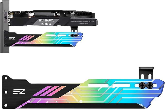 Amazon.com: EZDIY-FAB RGB GPU Holder 5V 3-Pin Colorful RGB Graphics ...