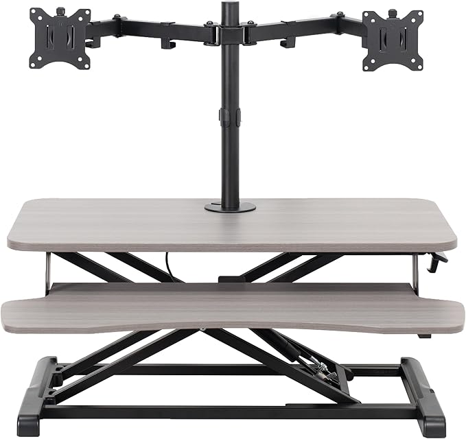 Amazon.com: VIVO Height Adjustable 32 inch Standing Desk Converter with ...