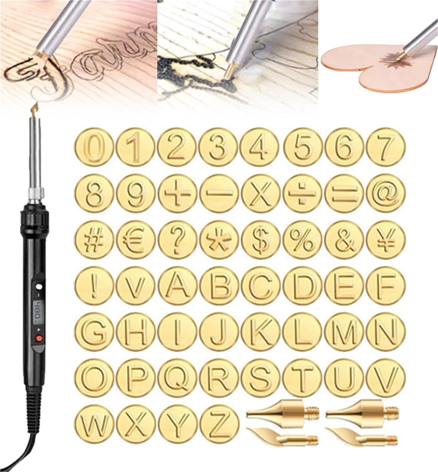Amazon.com: Boarl Hot Stamps for Wood Burning Tool, Hot Stamps Tool ...