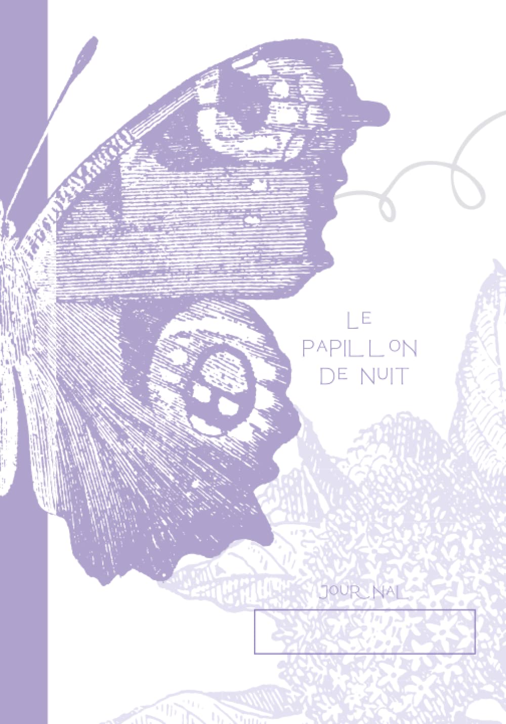 Purple Moth Le Papillon Journal (College Ruled): Vintage Butterfly ...