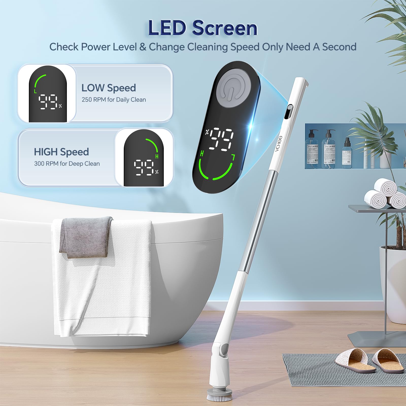 Snapklik.com : Electric Spin Scrubber, Smart Variable Speed Cordless ...