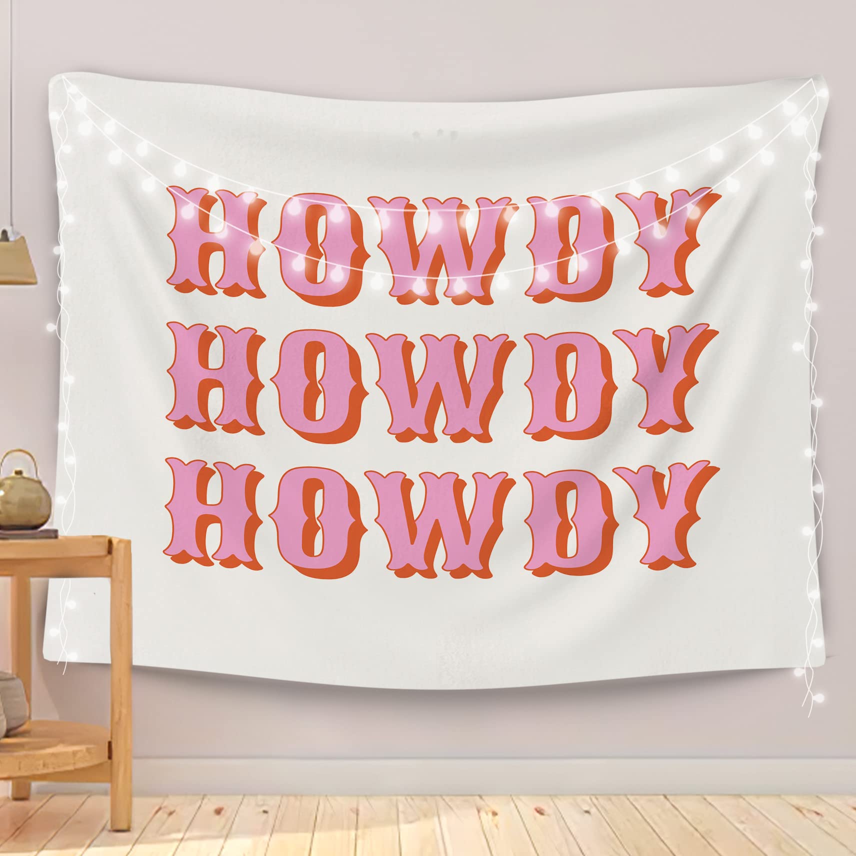 Amazon.com: OGILRE Boho Pink Preppy Howdy Home Girls Bedroom ...